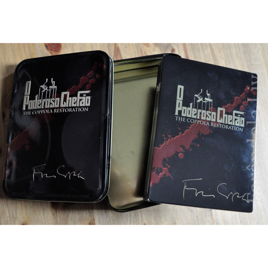 O Poderoso Chefão The Coppola Restoration Lata Trilogia DVD | Shopee Brasil