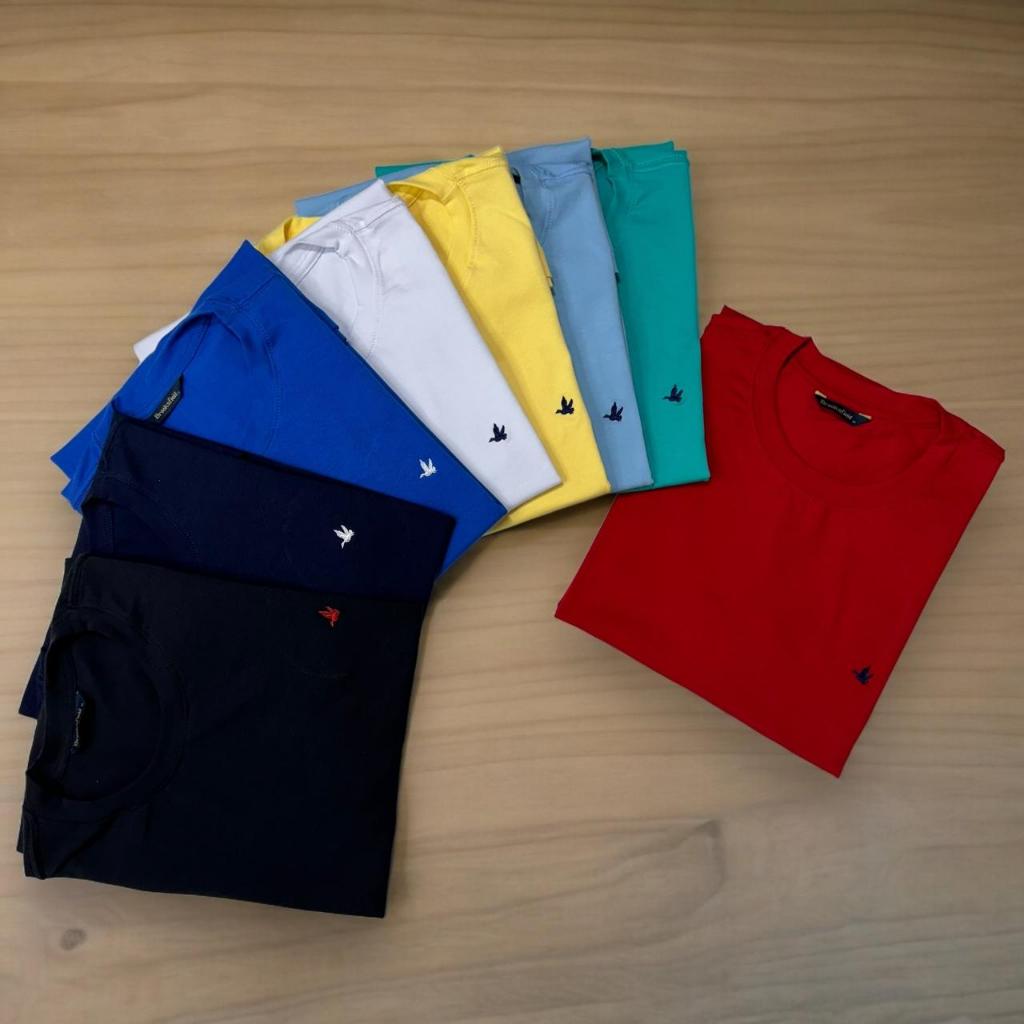 Camiseta Masculina Brooksfield Original | Shopee Brasil