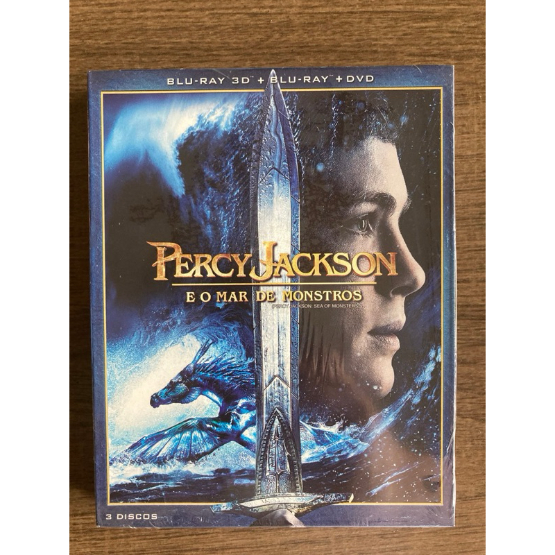 Blu ray 3D +2D + DVD PERCY JACKSON (LACRADO , Original) | Shopee Brasil