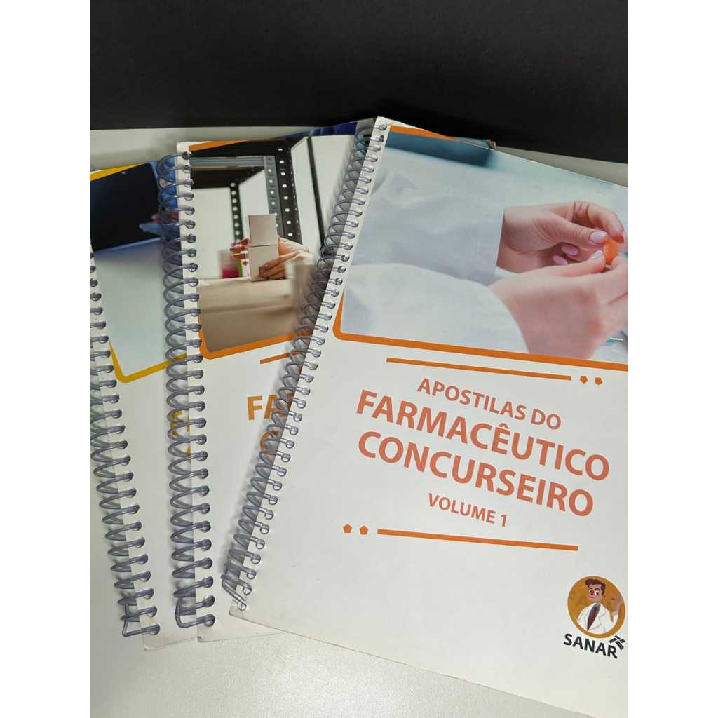 Apostila concurso farmacêutico - kit 3 volumes | Shopee Brasil
