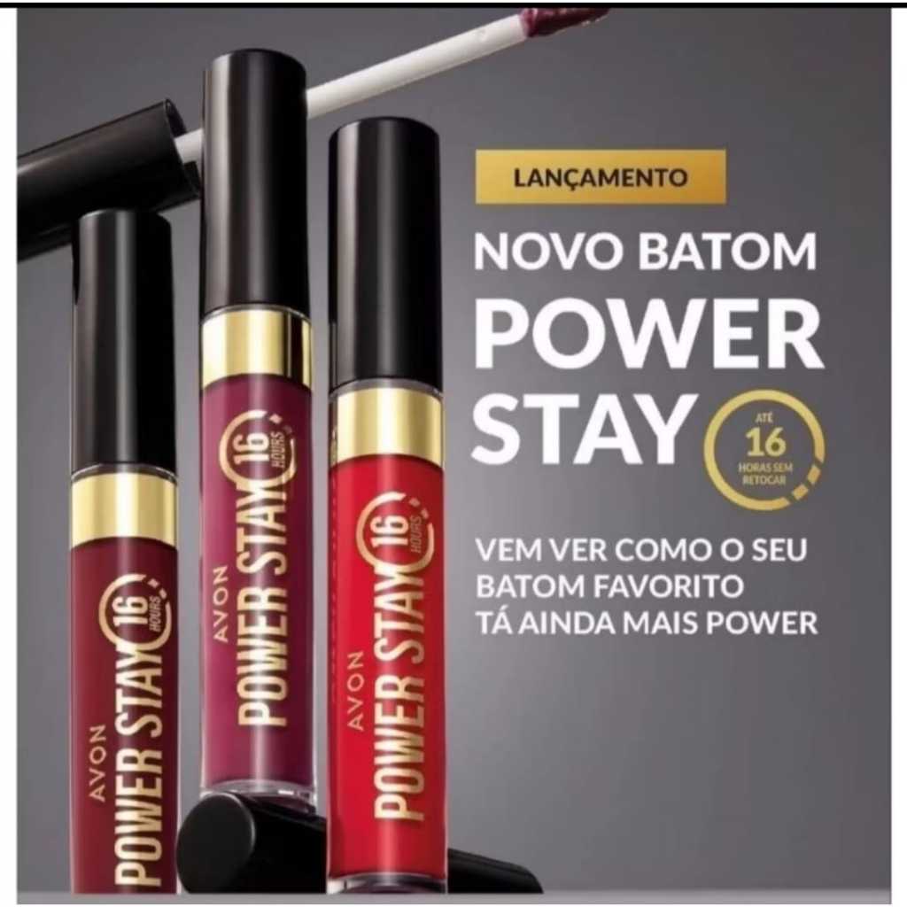 Batom Líquido Avon Power Stay 16horas 6ml | Shopee Brasil