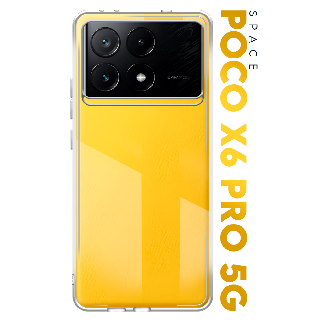 Case Capinha Case Anti Impacto Space Acrílico Transparente Protetora para Xiaomi Poco X6 Pro ...