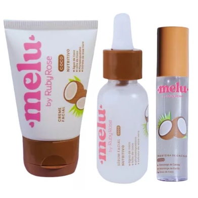 Kit Serum Facial Nutritivo De Coco + Manteiga De Cacau Coco + Creme ...