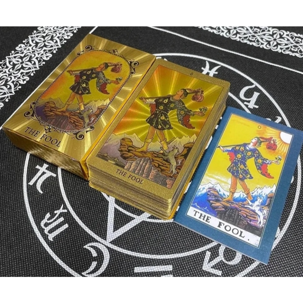Tarot Dourado THE FOOL GOLD - TARO O LOUCO EM INGLES - 78 CARTAS ...