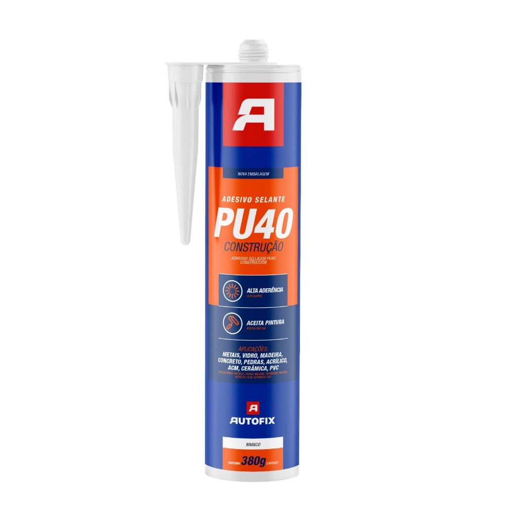 Cola Pu 40 Flex CORES 380g Autofix Pu40 Sela / Cola / Fixa / Calhas ...