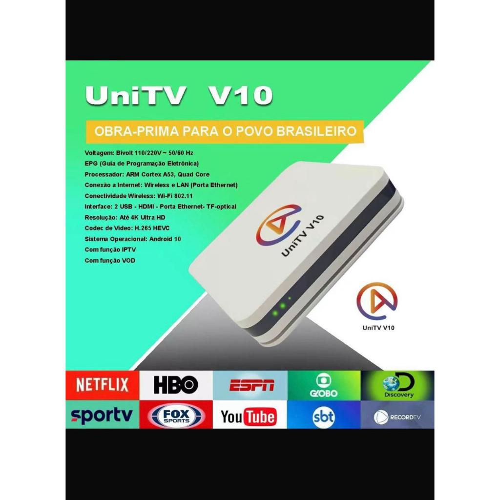 UNI TV V10 0 4K24 | Shopee Brasil