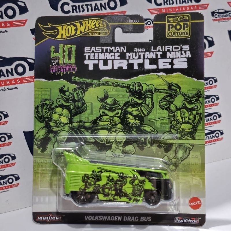 Volkswagen Drag Bus Turtles 40 Anos Hot Wheels Premium HVJ46 | Shopee ...