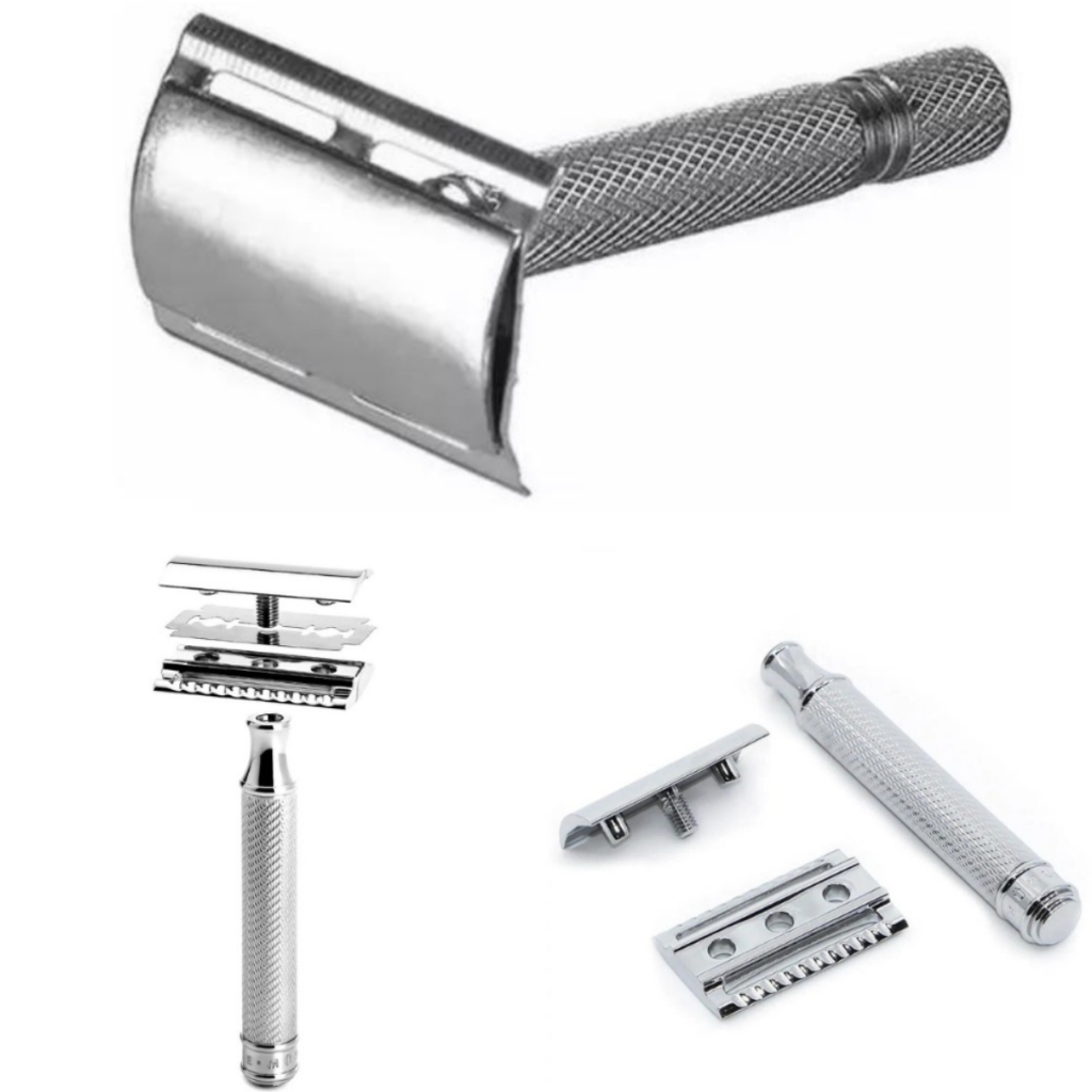 Barbeador Clássico Luxo De Aço Inoxidável Premium + Lamina | Shopee Brasil