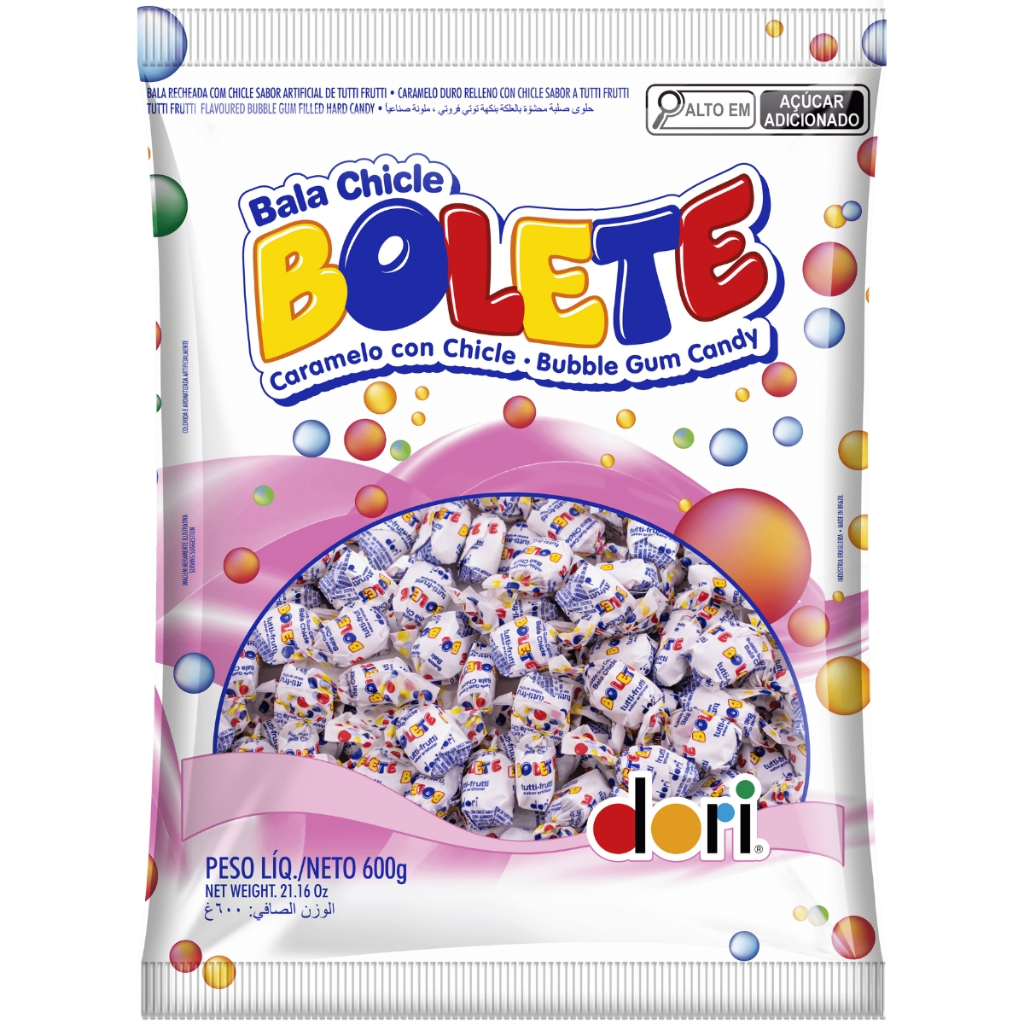 Bala Chiclete Bolete Tutti Frutti 600g Dori | Shopee Brasil