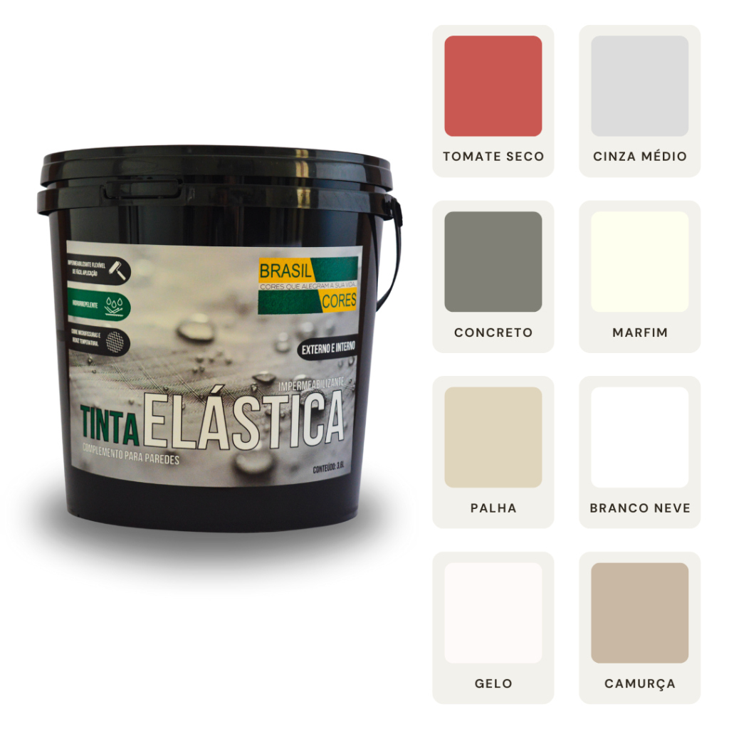 Tinta Emborrachada Borracha Líquida Brasil Cores 4KG - PARADE - REBOCO ...