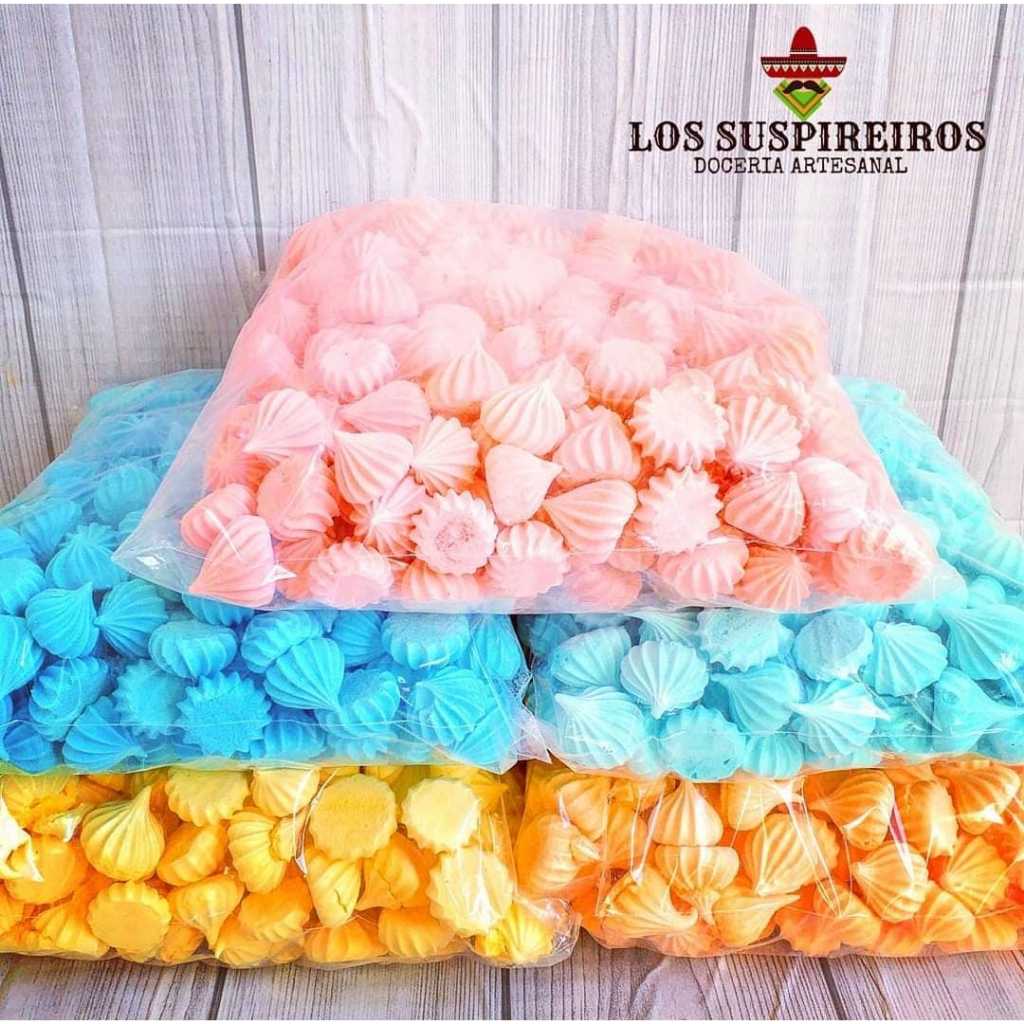 Mini Suspiros Tradicional Colorido Para Montagem De Lembrancinhas Kit ...