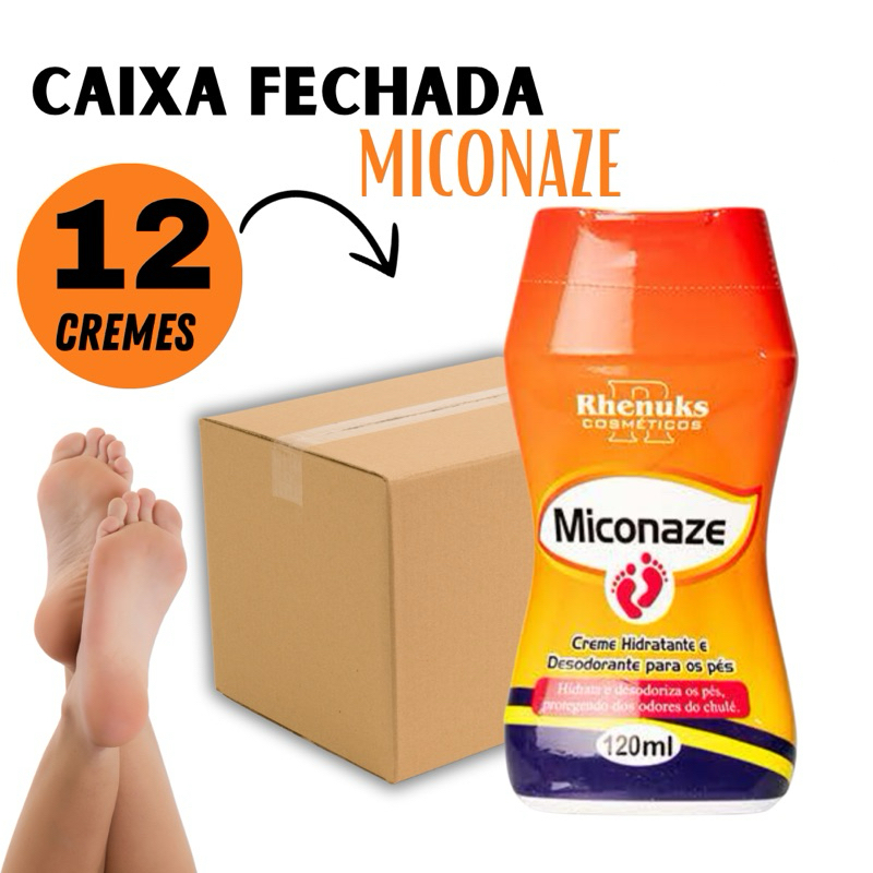 12Und Miconaze Creme de Pé Anti Odor Rachadura Chulé ...