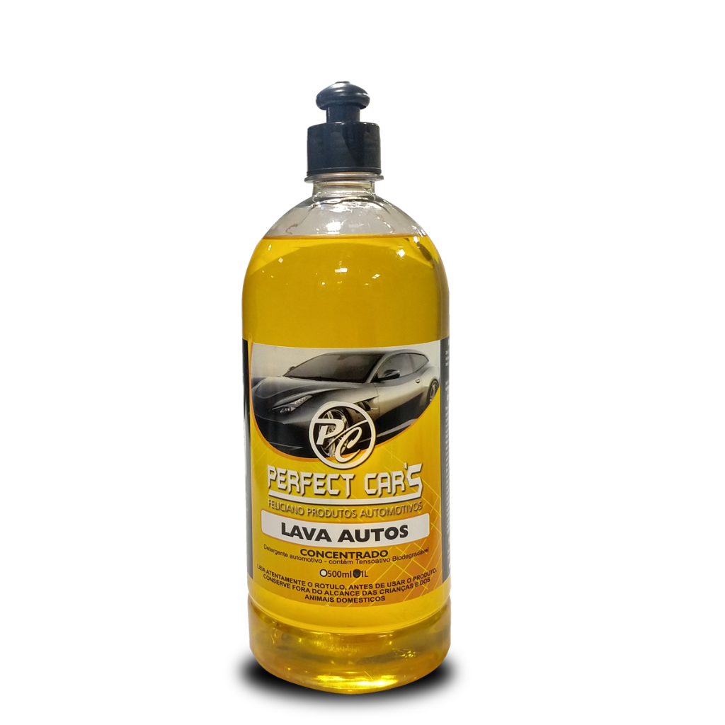 SHAMPOO AUTOMOTIVO LAVA AUTO BRILHO 1 LITRO PERFECT CARS | Shopee Brasil