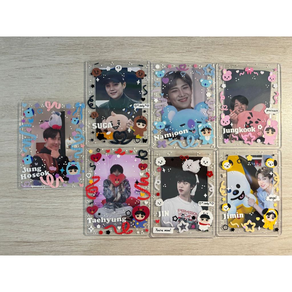 Toploader para photocard BTS - BT21 - KPOP - DORAMA | Shopee Brasil
