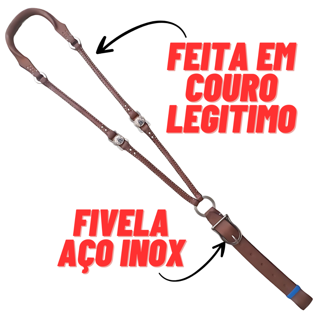 Rabicho para sela em Couro Da santinha Para Sela De Cavalo | Shopee Brasil