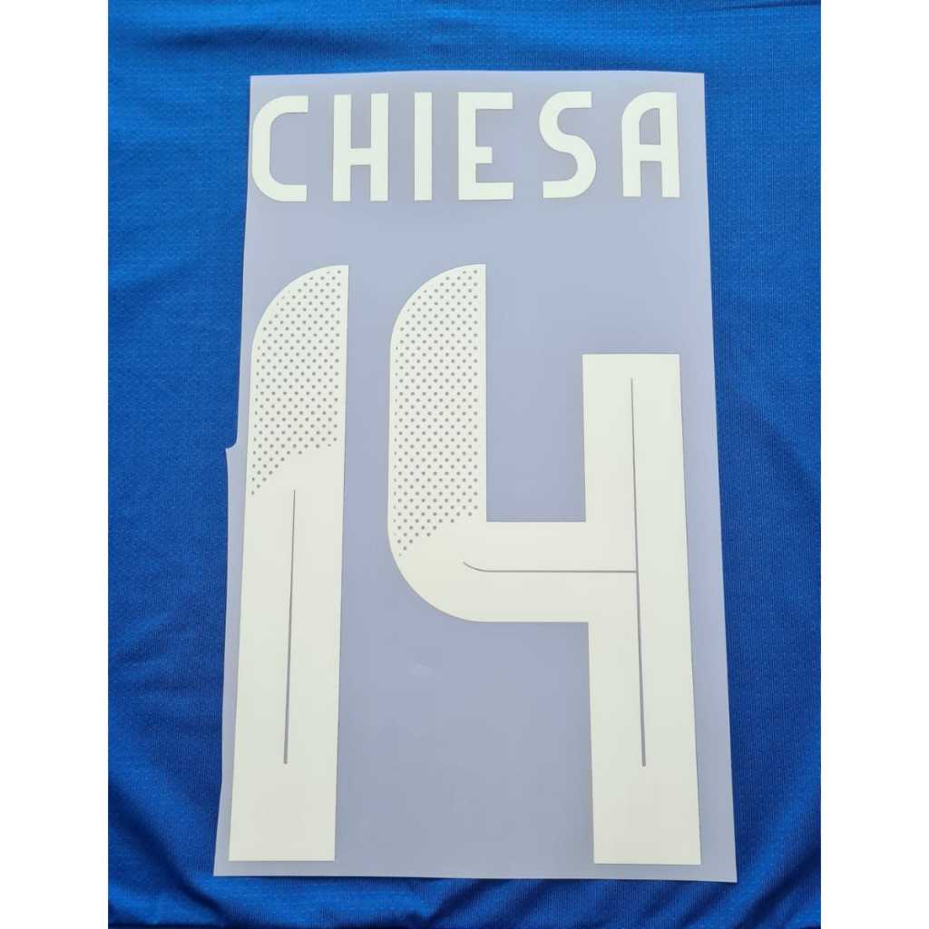 Kit Nome + Número Seleção Italiana Personalização Itália Chiesa 14 ...