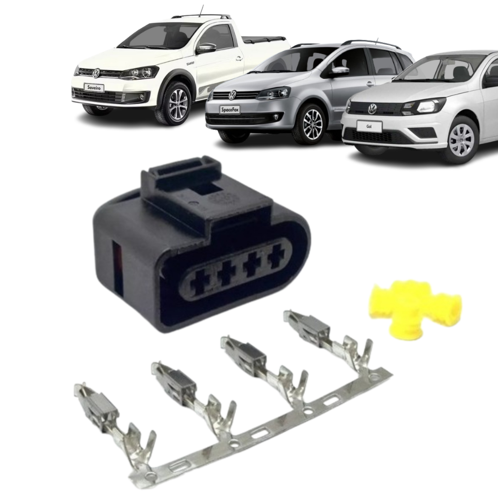 Kit Plug Conector Reparo Bobina Ignição Sonda Lambda Audi A3 Polo Fox ...