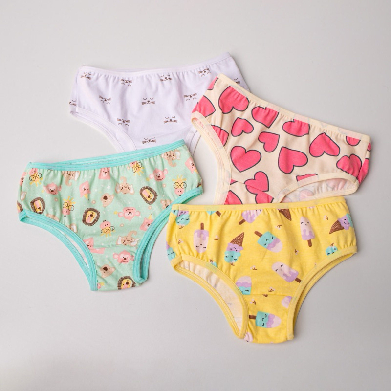 kit calcinha infantil cotton com elastano - Coloridas e divertidas ...