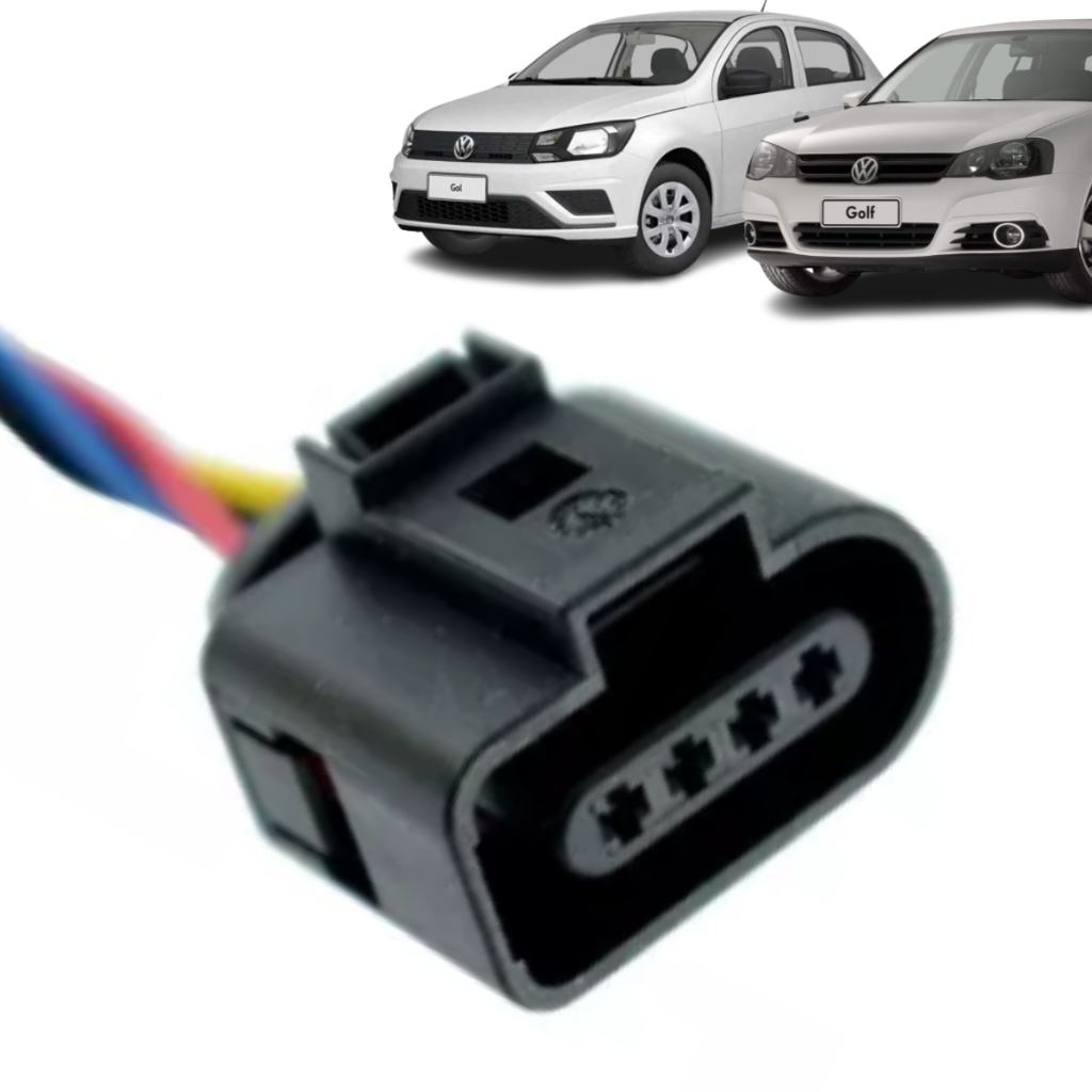 Plug Conector Chicote Sensor Map VW Volkswagen Gol Golf Saveiro Jetta ...