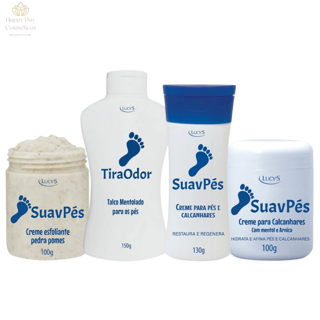 Kit Tratamento para os Pés Com Pedra Pomes, Mentol e Arnica Restaura e ...