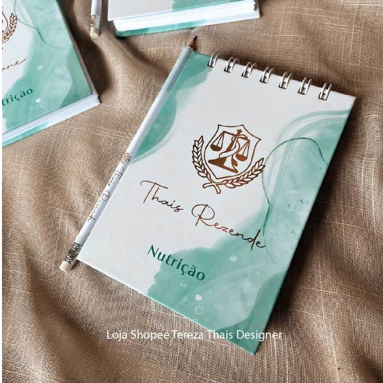 KITS para banca de TCC - Blocos de anotações + lápis personalizado ...