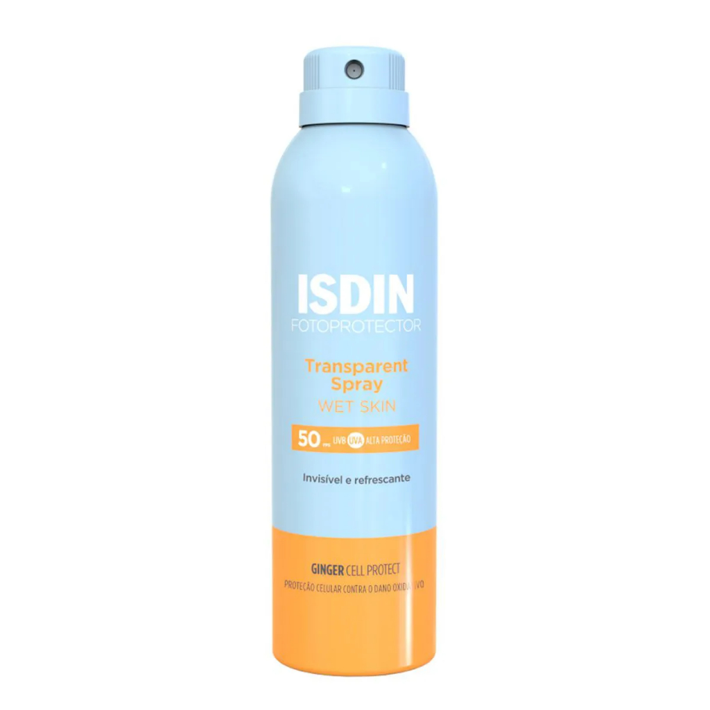 Protetor Solar Corporal Isdin Transparente Spray Wet Skin FPS 50 (250ml ...