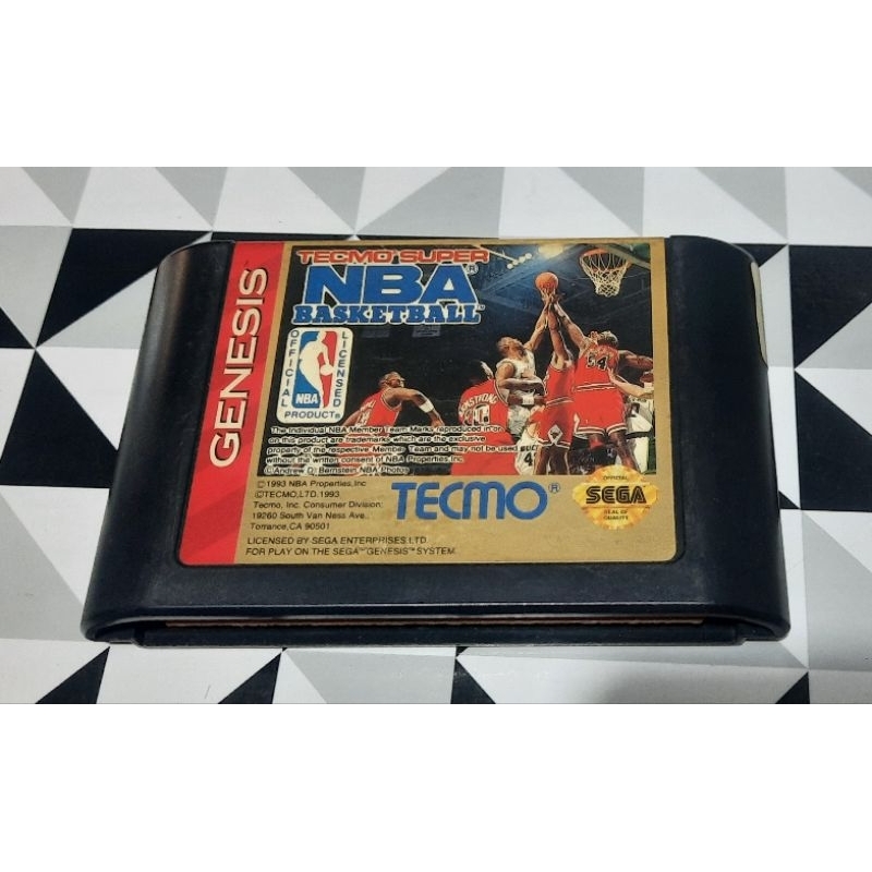 Tecmo Super NBA Basketball original para mega drive | Shopee Brasil