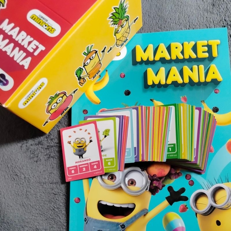 lote com 5 figurinhas minions market mania Muffato | Shopee Brasil