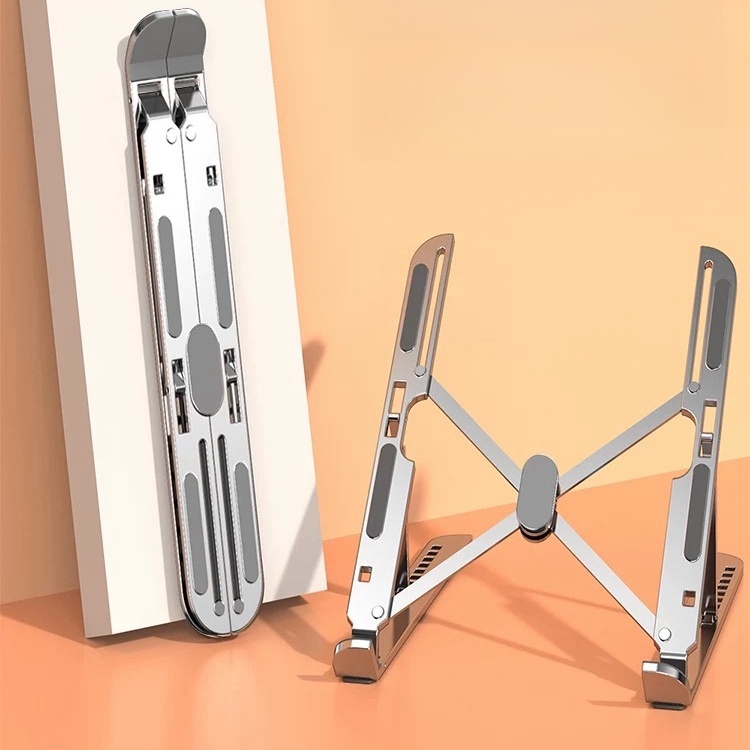 Laptop Suporte Base Notebook Tablet Alumínio Dobrável Portátil + saco ...