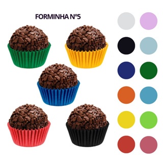 Forminhas Para Brigadeiro N°5 Pacote com 100 unidades forminhas para ...