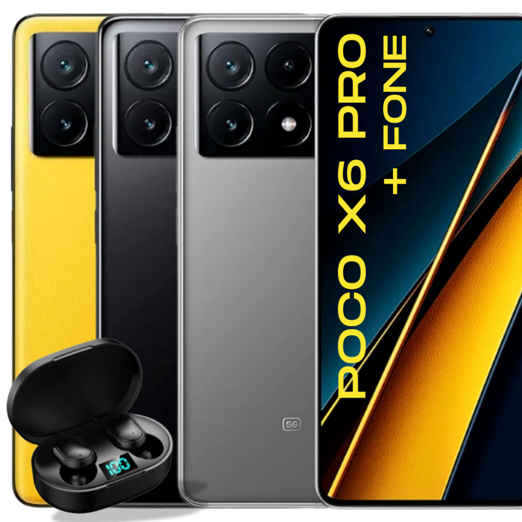 Xiaomi Poco X6 Pro 512Gb 12Ram 5g Nfc Cinza + Fone Brinde + Nf | Shopee Brasil