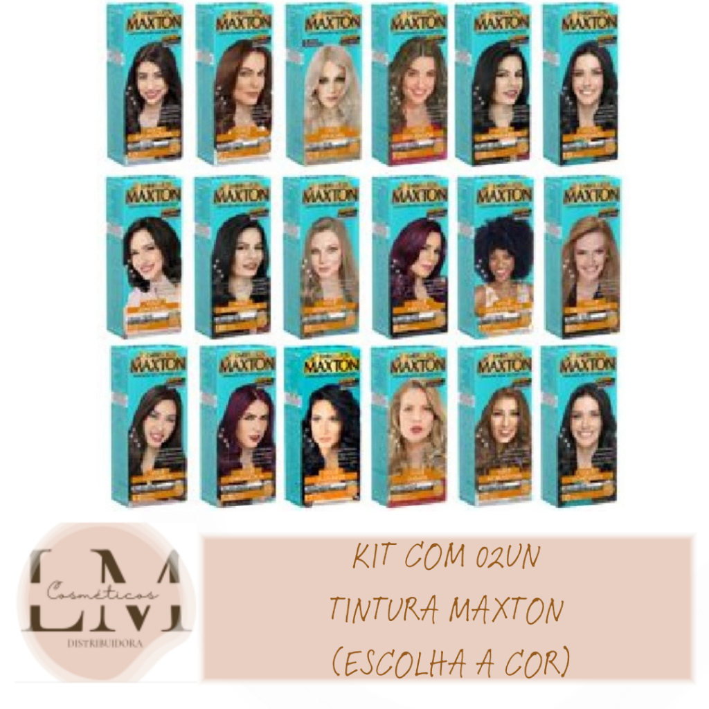 Kit com 02un Tintura Maxton (escolha a cor) | Shopee Brasil