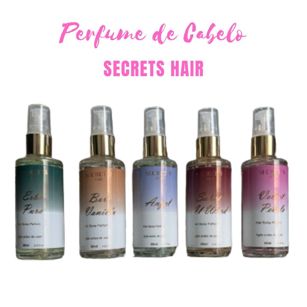Perfume de Cabelo Secrets Hair Feminino Original - 60ml | Shopee Brasil