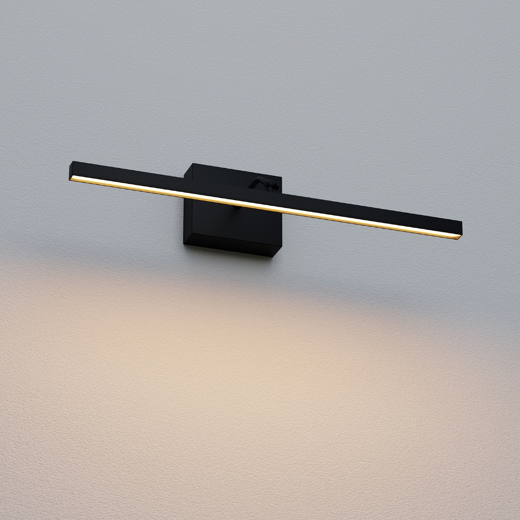 Arandela LED Linear 50cm Espelho Quadro Articulada Interno Alumínio ...