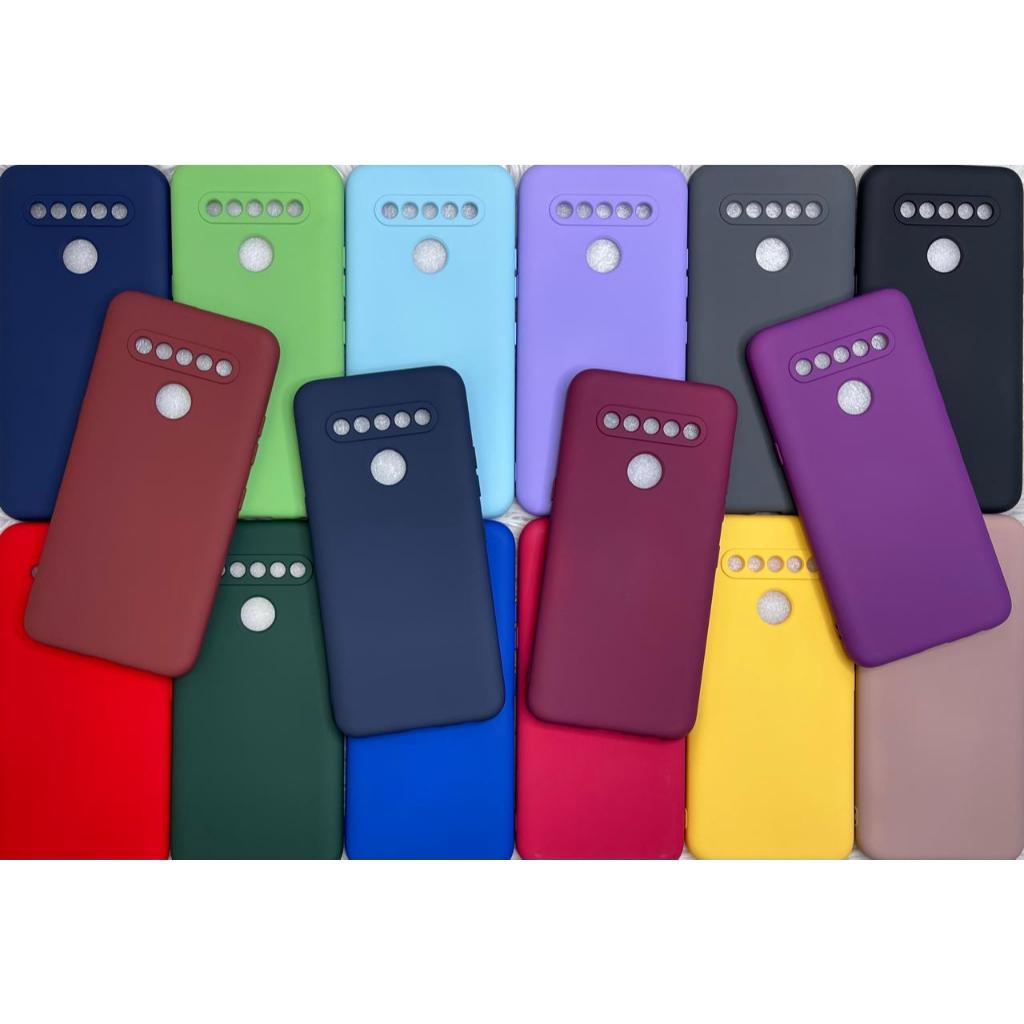 Kit Protetora Capa de Celular - K61 LG - Silicone Aveludado Capinha ...