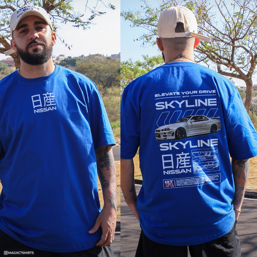 Camiseta Skyline GT-R R34 Brian OConner Elevate your Drive - 100% ...