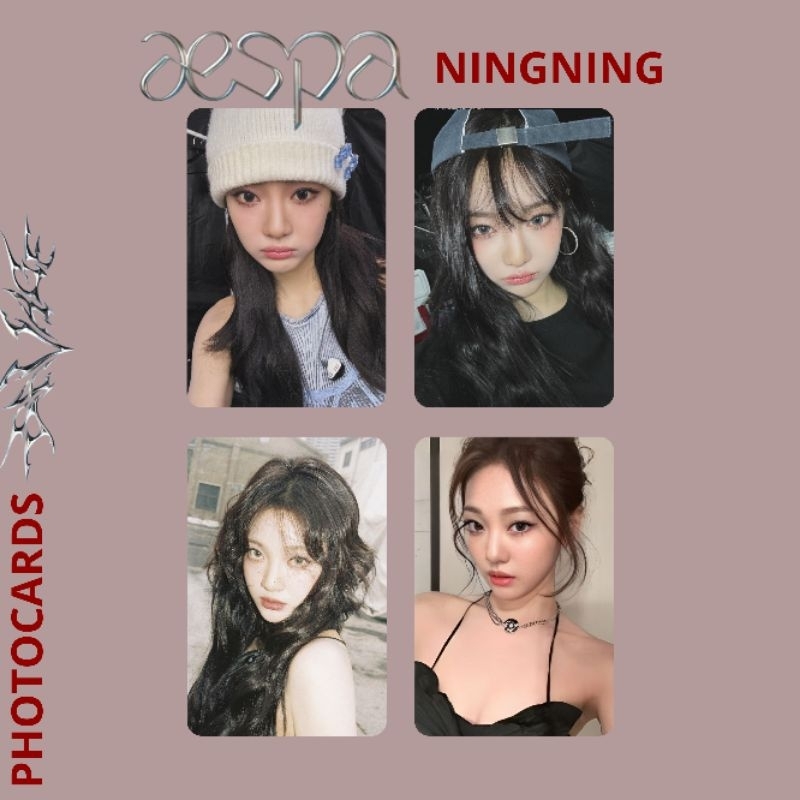 NINGNING (AESPA) - Photocards personalizados, com verso | Shopee Brasil