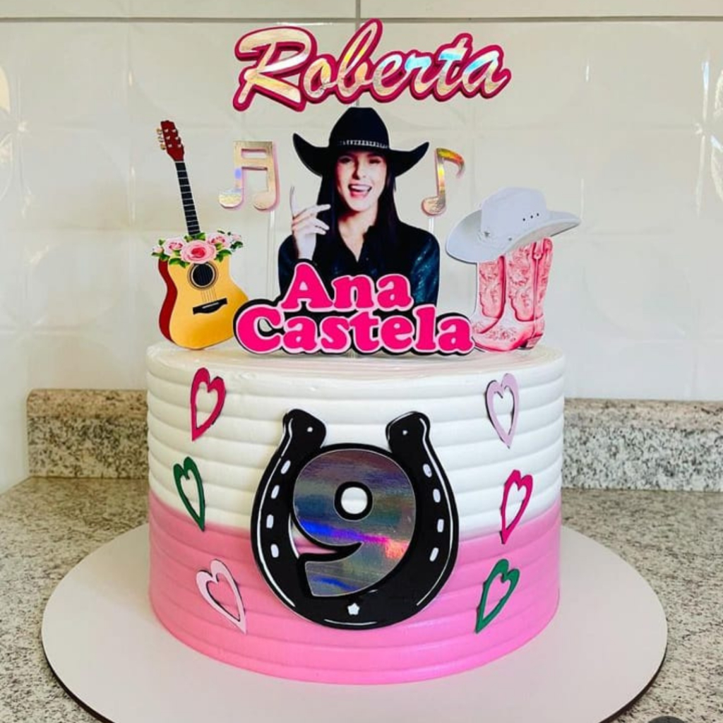 Topo Topper de Bolo Ana Castela | Shopee Brasil