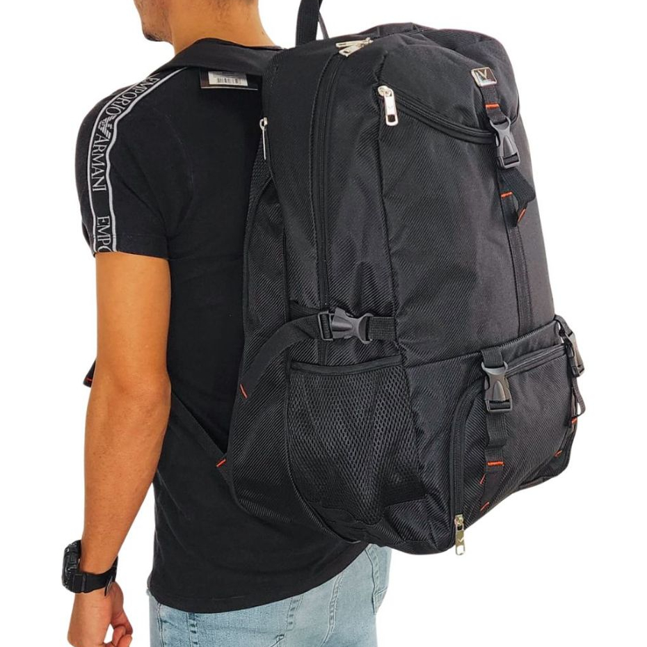 Mochila Masculina Grande Capacidade Impermeável Reforçada C/Expansor ...