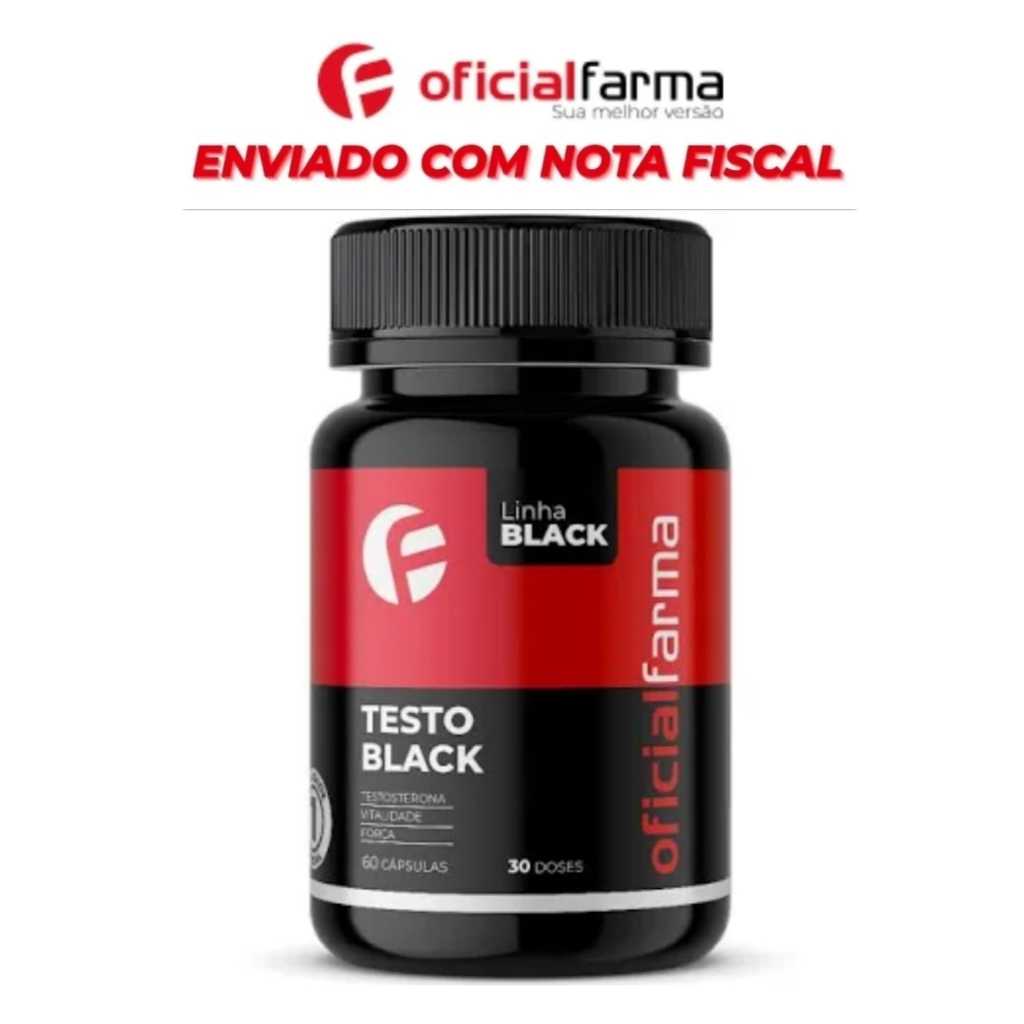 Testo Black 30 Doses - Oficial Farma - Escorrega o Preço
