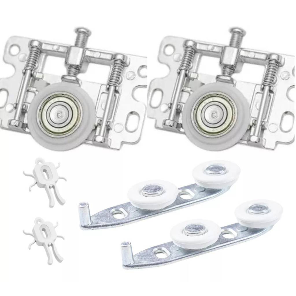 Kit Roldana P/ Porta De Correr Guarda Roupa Sobreposta 50kg | Shopee Brasil