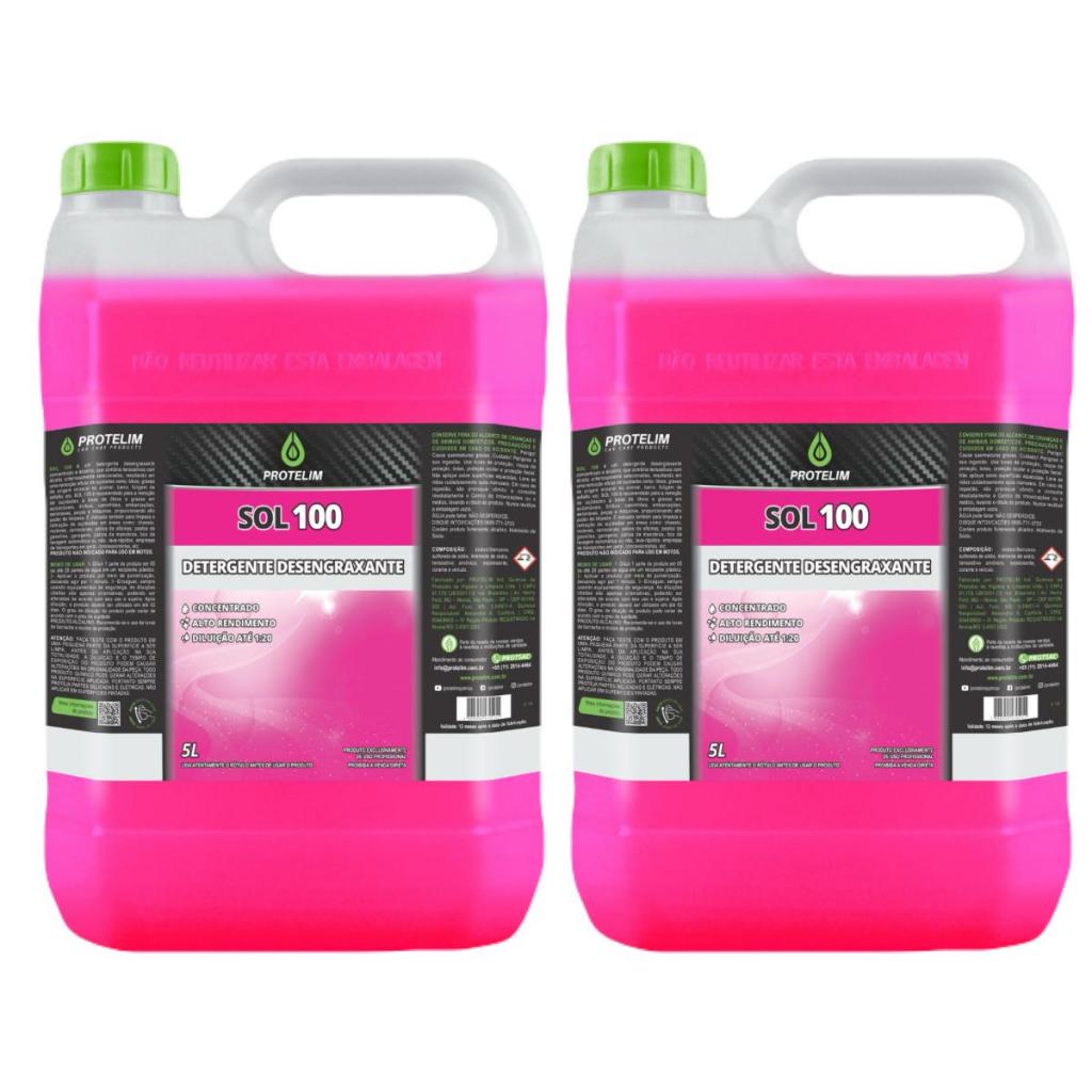 Kit 2 Solupan Desengraxante Alcalino Prot Sol 100 Protelim Super ...