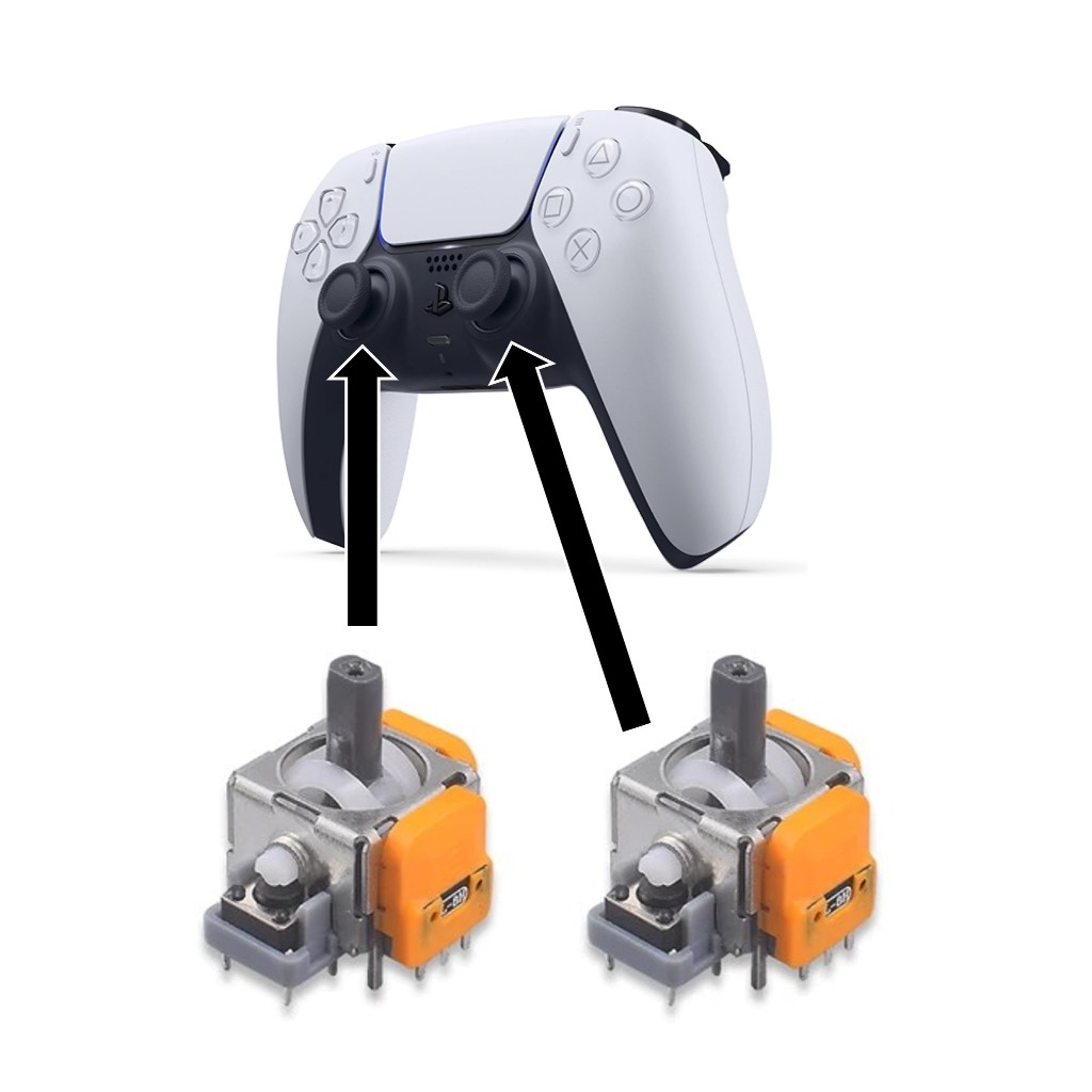 Par de Analógicos com Hall Effect Sistema Anti Drift para DualShock 4 ...