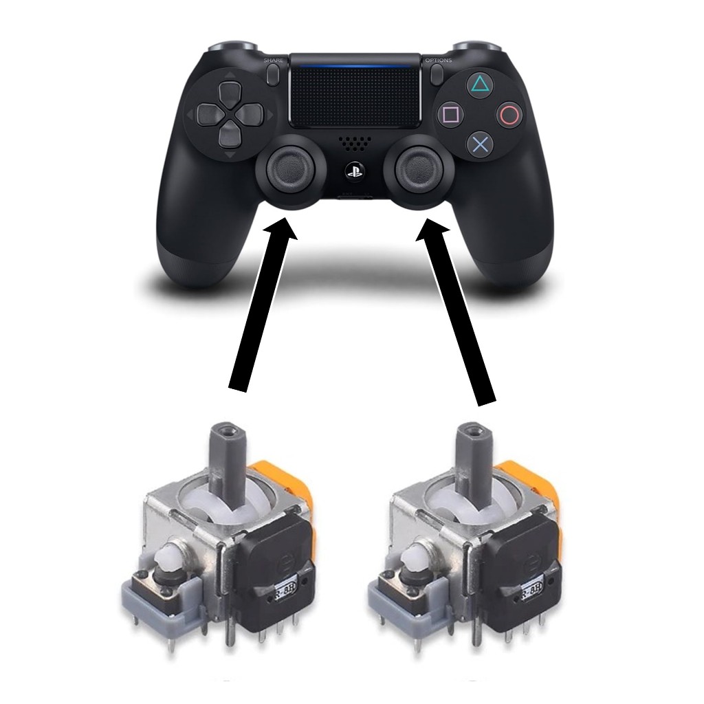 Par de Analógicos com Hall Effect Sistema Anti Drift para DualShock 4 ...