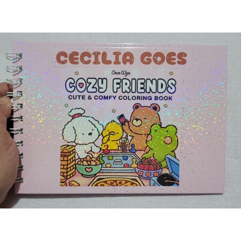 Livro para Colorir Cozy Friends (CAPA DURA) | Shopee Brasil