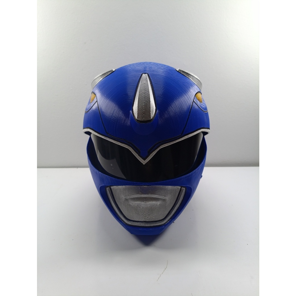 Capacete Mighty Morphin Power Rangers Azul | Shopee Brasil