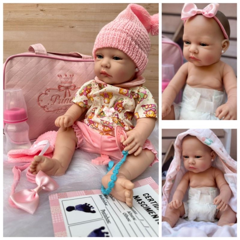Kit Completo Bebe Reborn Boneca Princesa Postagem imediata na Promoção ...