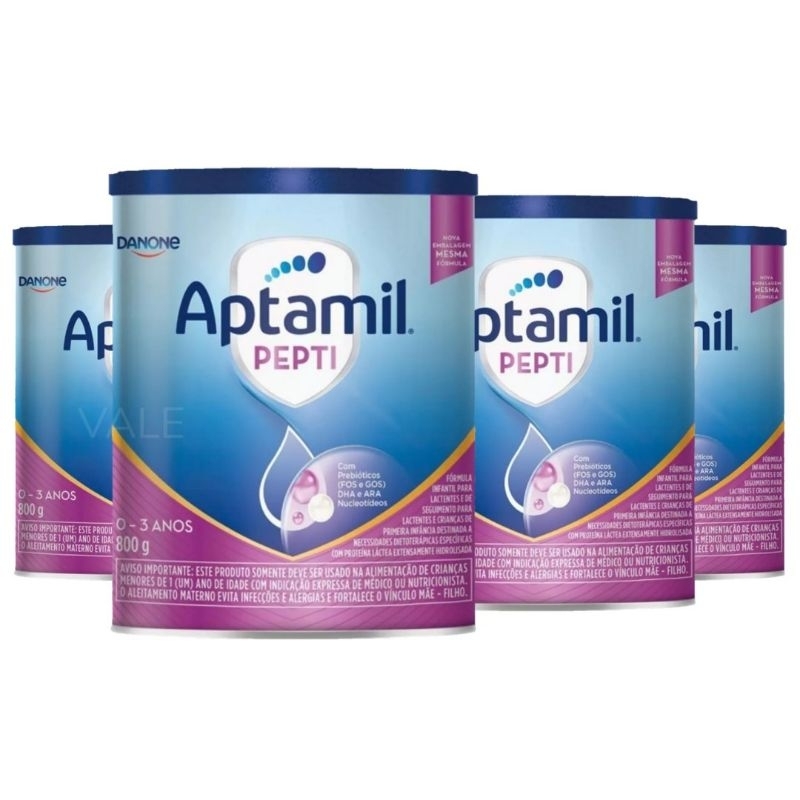 4 Fórmula Infantil Aptamil Pepti 800g Kit | Shopee Brasil