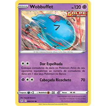 Carta Pokemon Wobbufet Golpe decisivo | Shopee Brasil