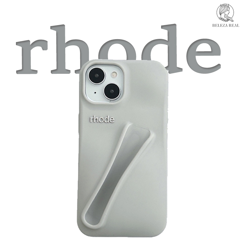 (Como Rhode Logotipo On Case) Moda Batom Maquiagem Capa De Silicone ...